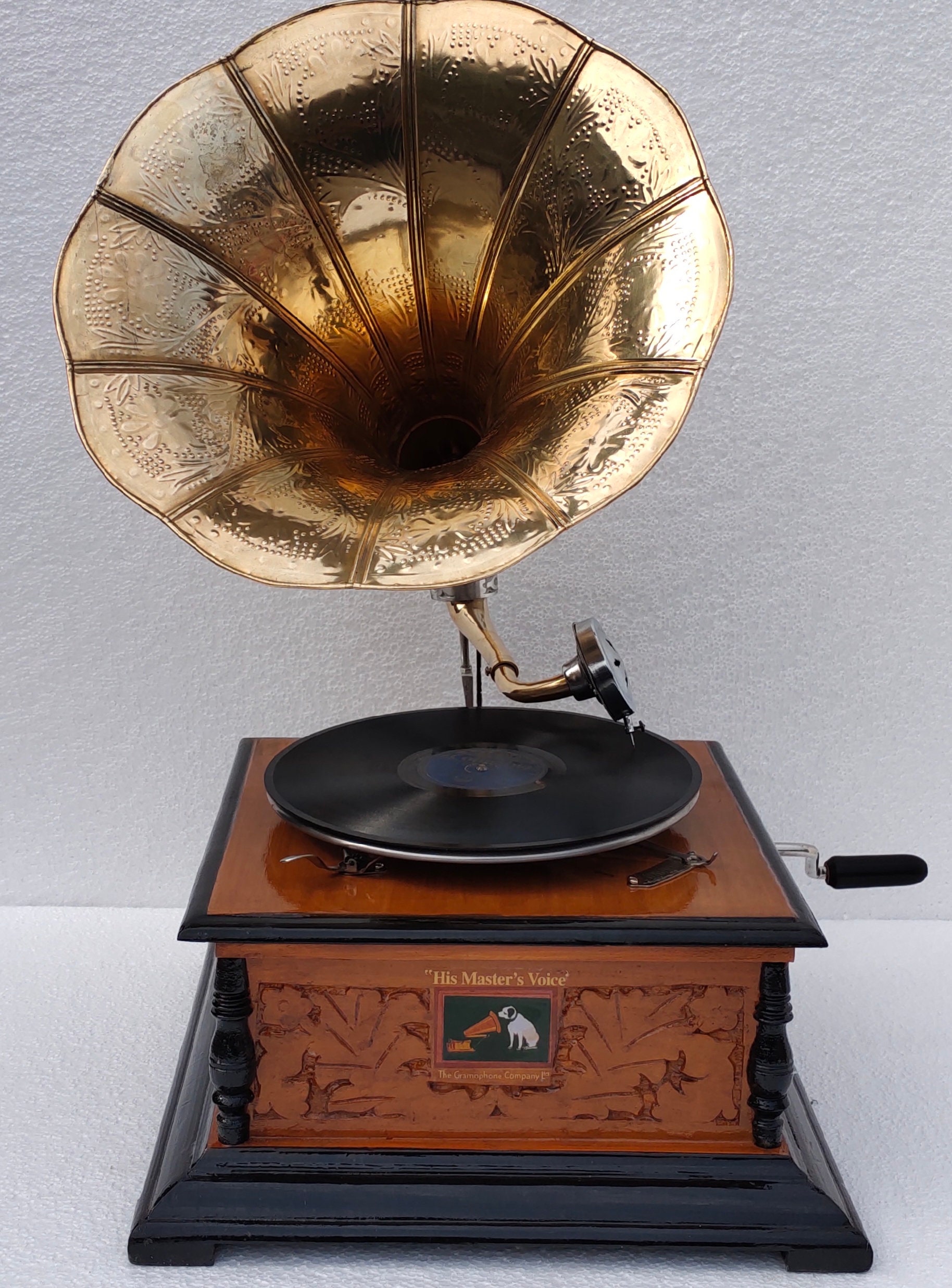 Antique Vintage Replica Gramophone Phonograph Record Player - Etsy