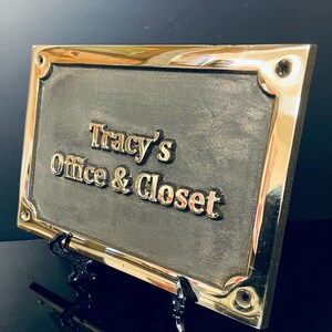 Hotel Room Name Signs. B&bs, Hotels, Manors, Luxury Bronze Plaques - Etsy