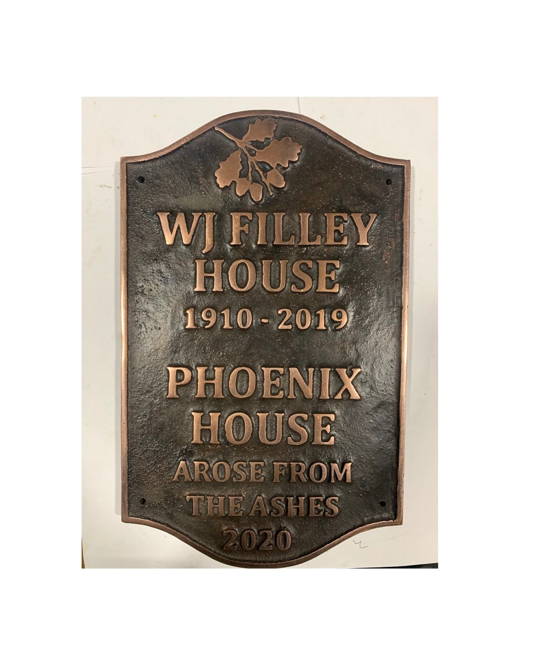 Cast Copper Memorial Plaque Sign / Grave Marker / House Sign - Any Text ...