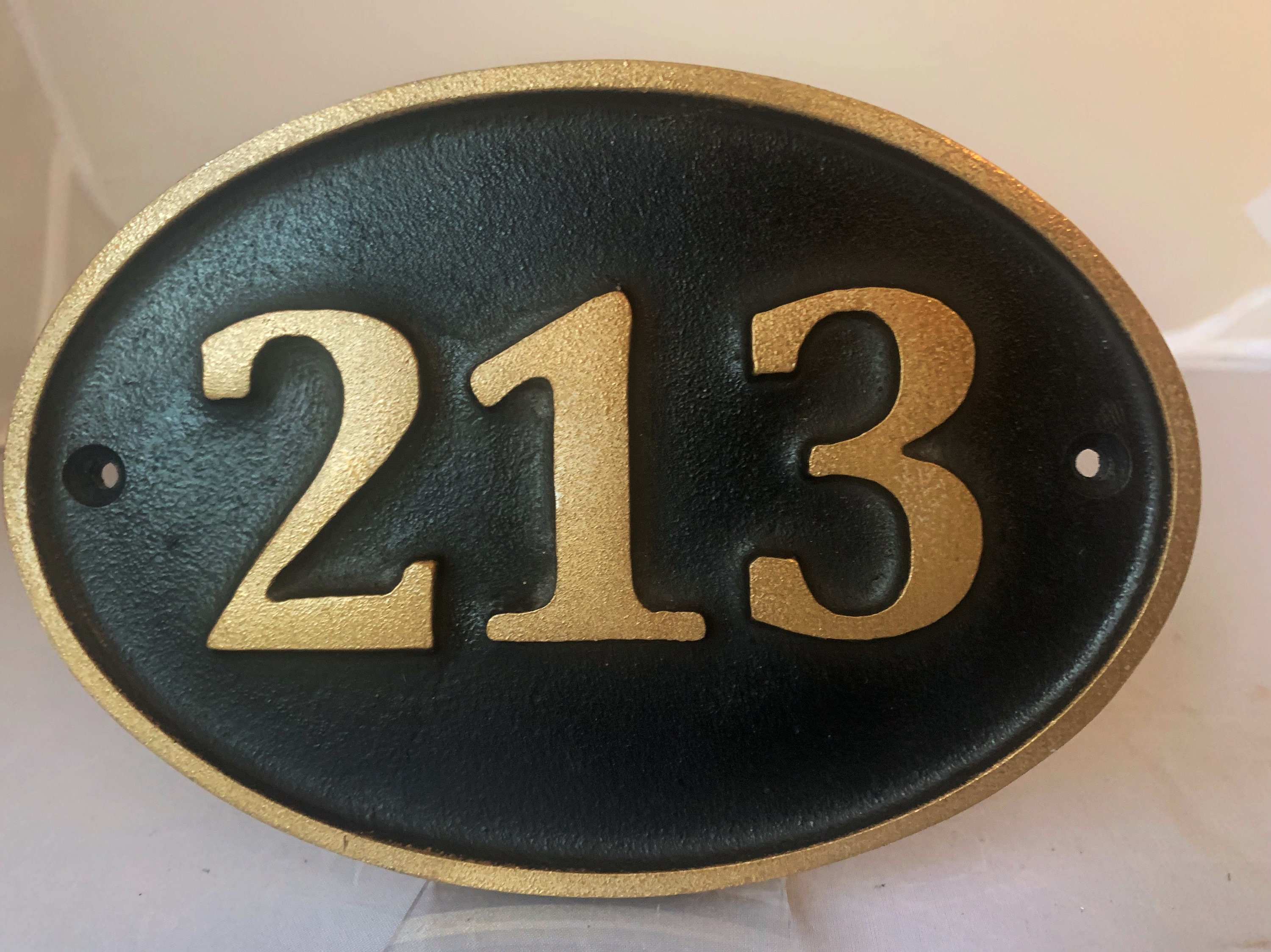 Cast Metal Custom Made House Address Sign Aluminium Bronze - Etsy UK