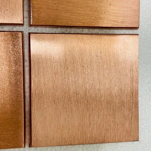 Brushed Copper Metal Square Wall Tiles - Etsy