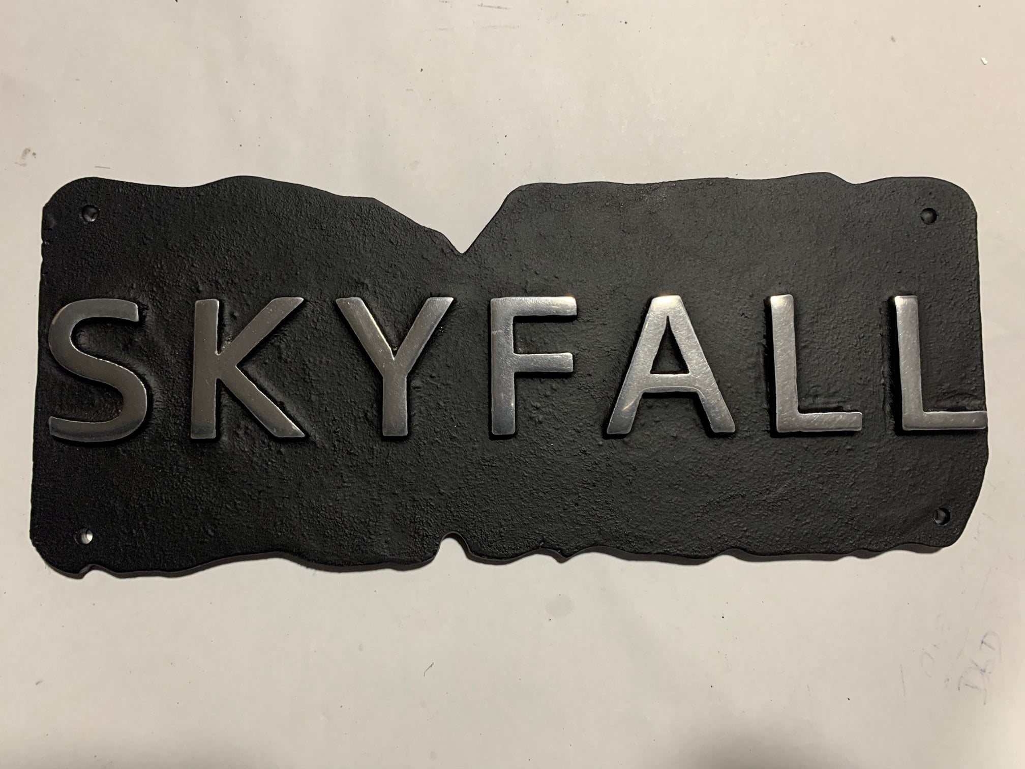 SKYFALL James Bond Style Hand Made Cast Aluminium House Sign - Etsy UK