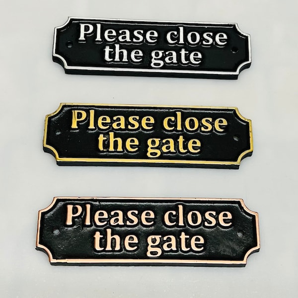 Close Gate Signs - Etsy