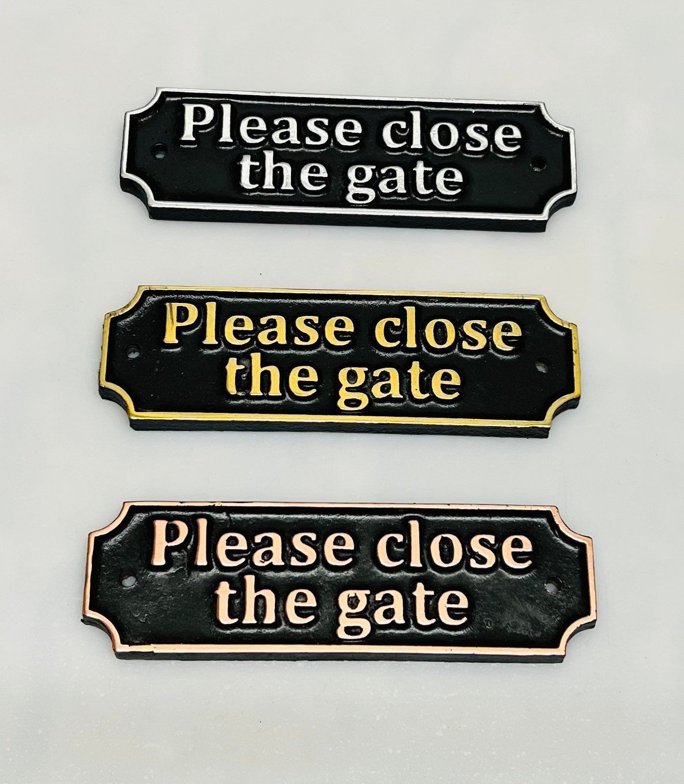 Decorative please Close the Gate Sign | Etsy