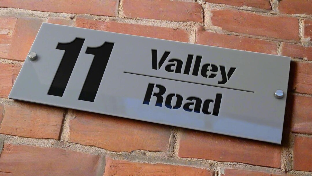 Acrylic House Signs. House Number Signs and Name Signs. Full Address ...