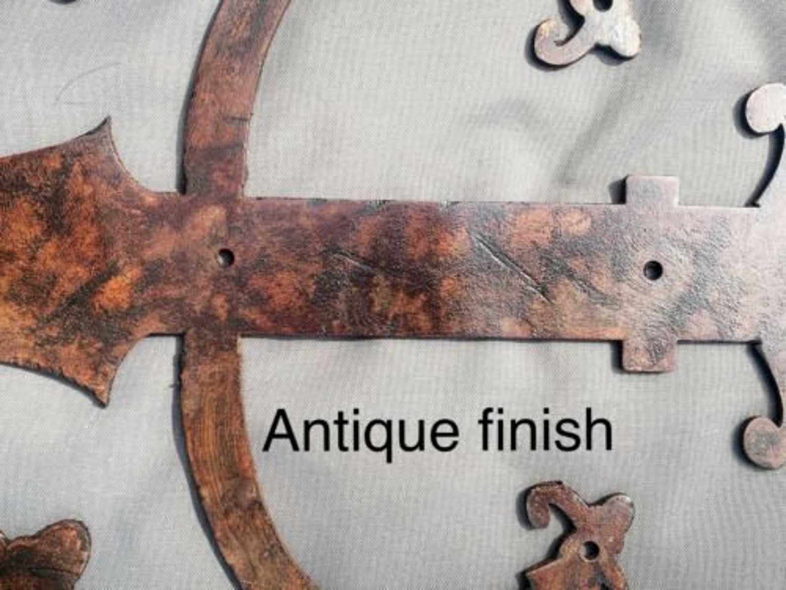 Decorative Iron Steel Saxon Style Gate Church Door Hinge Front Antique ...