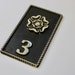 SOLID BRONZE Tudor Rose House Door Address Sign Metal Any Number ...