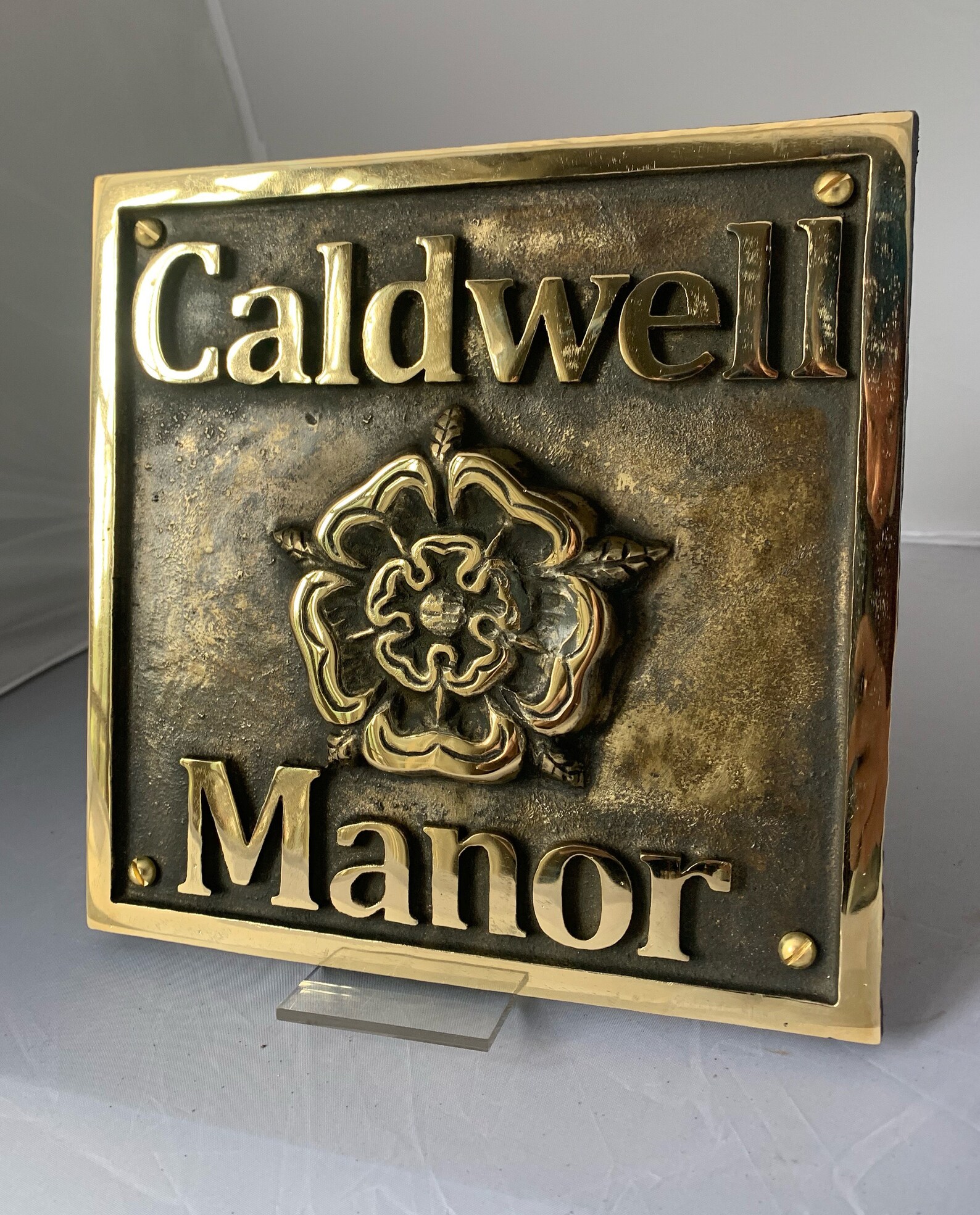 Cast Metal Custom Made House Address Sign Aluminium Bronze - Etsy UK