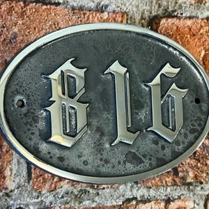 Oval Traditional Wall Numbered Sign House Signs Number Signs Old ...