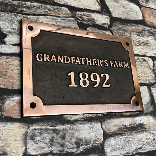 Copper Wood Sign - Etsy