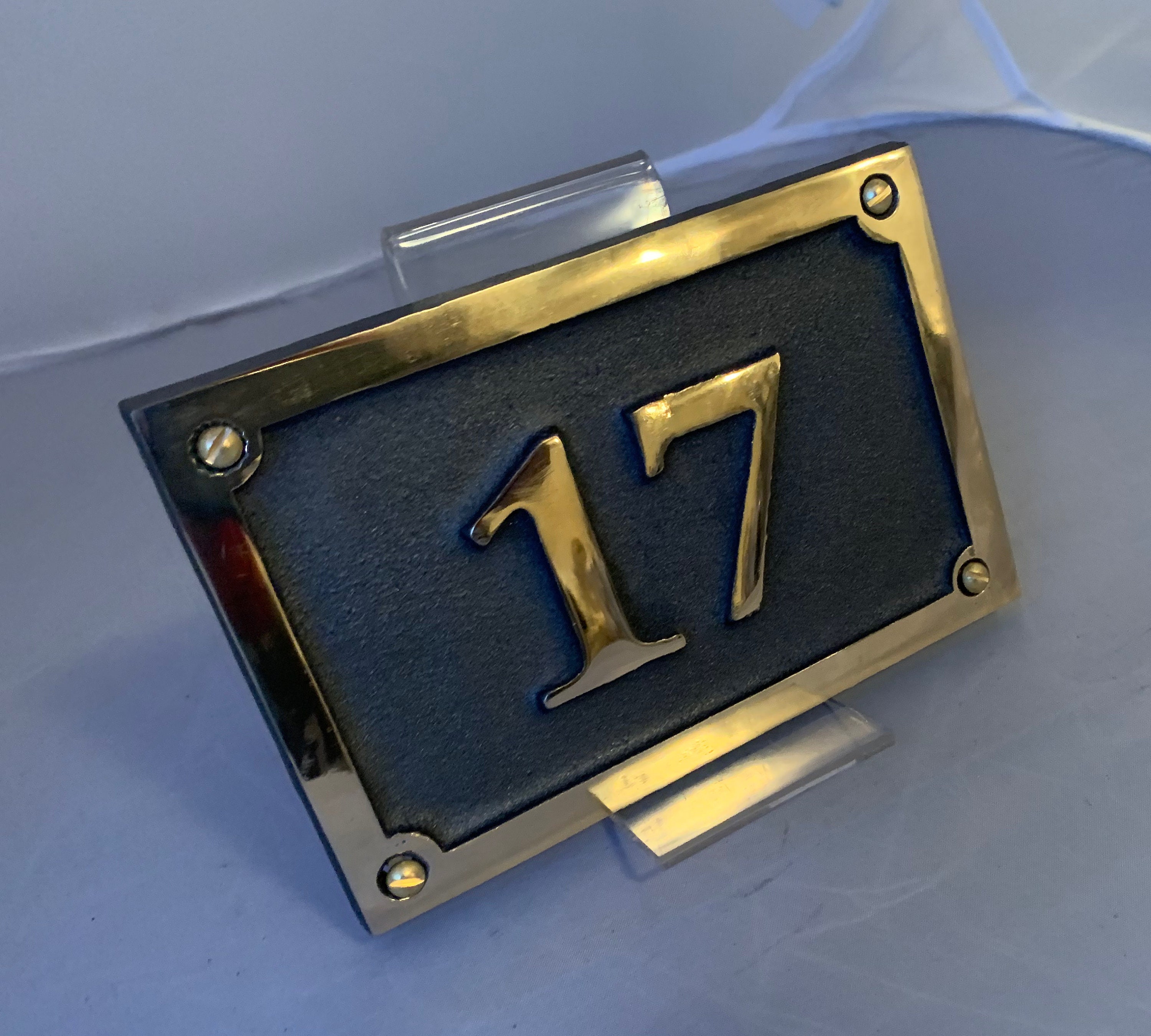 House Number Cast Bronze Various Colours Oval and Rectangular | Etsy