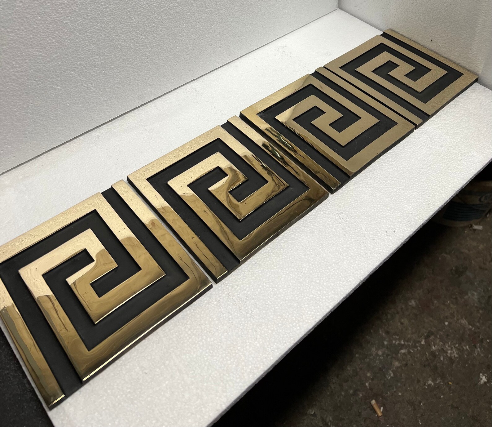 Solid Cast Bronze Greek Key Wall Tiles - Etsy