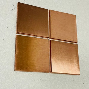 Brushed Copper Metal Square Wall Tiles | Etsy