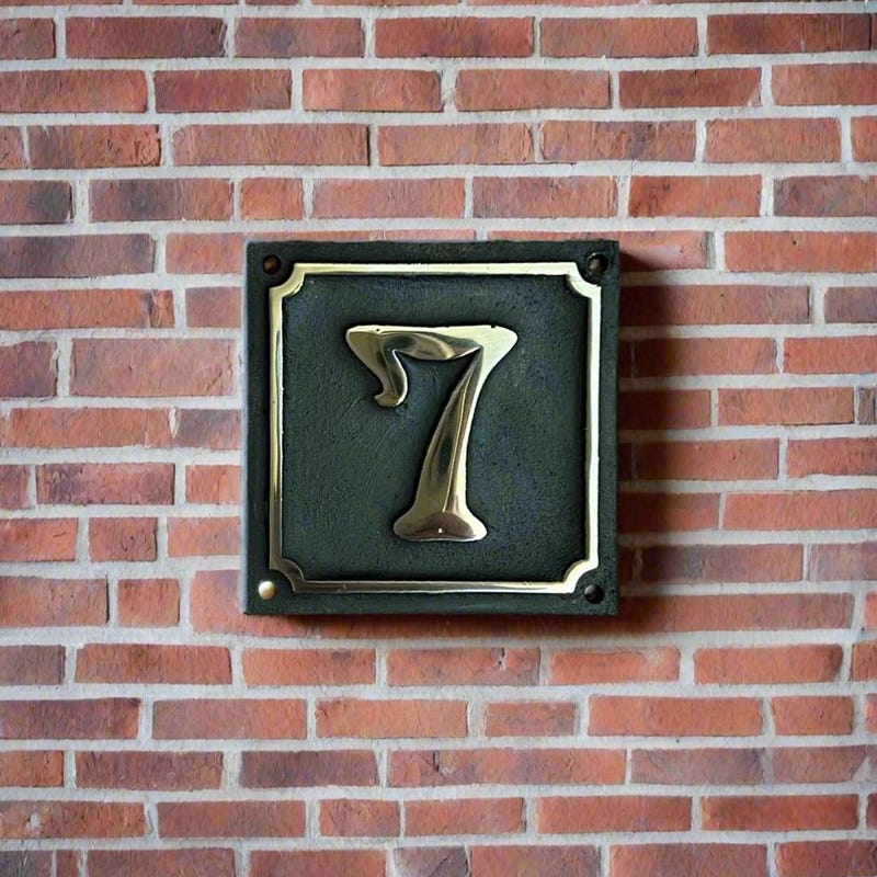 Colonial House Numbers - Etsy