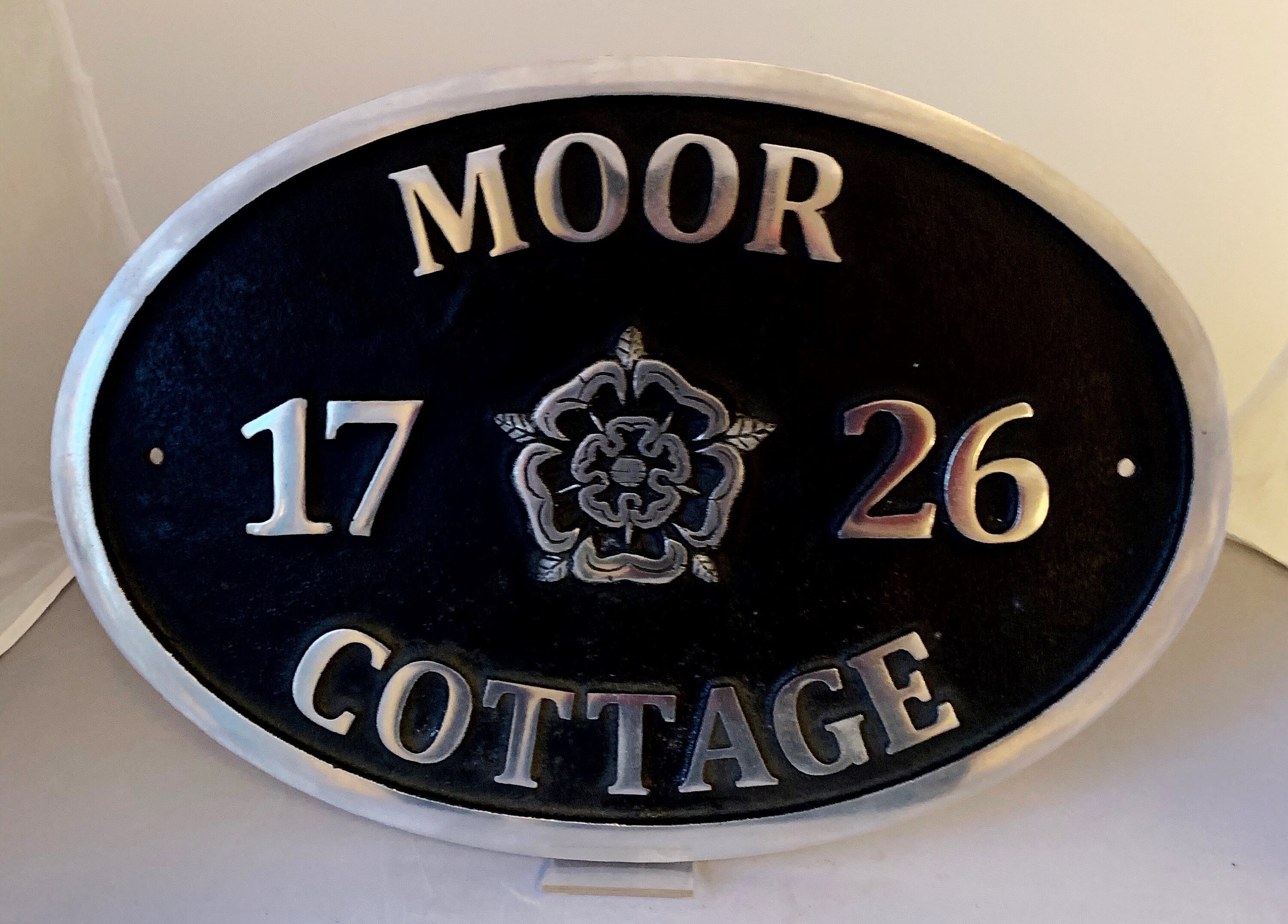 Cast Metal Custom Made House Address Sign Aluminium Bronze - Etsy UK