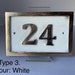 House Number Cast Bronze Various Colours Oval and Rectangular Door ...
