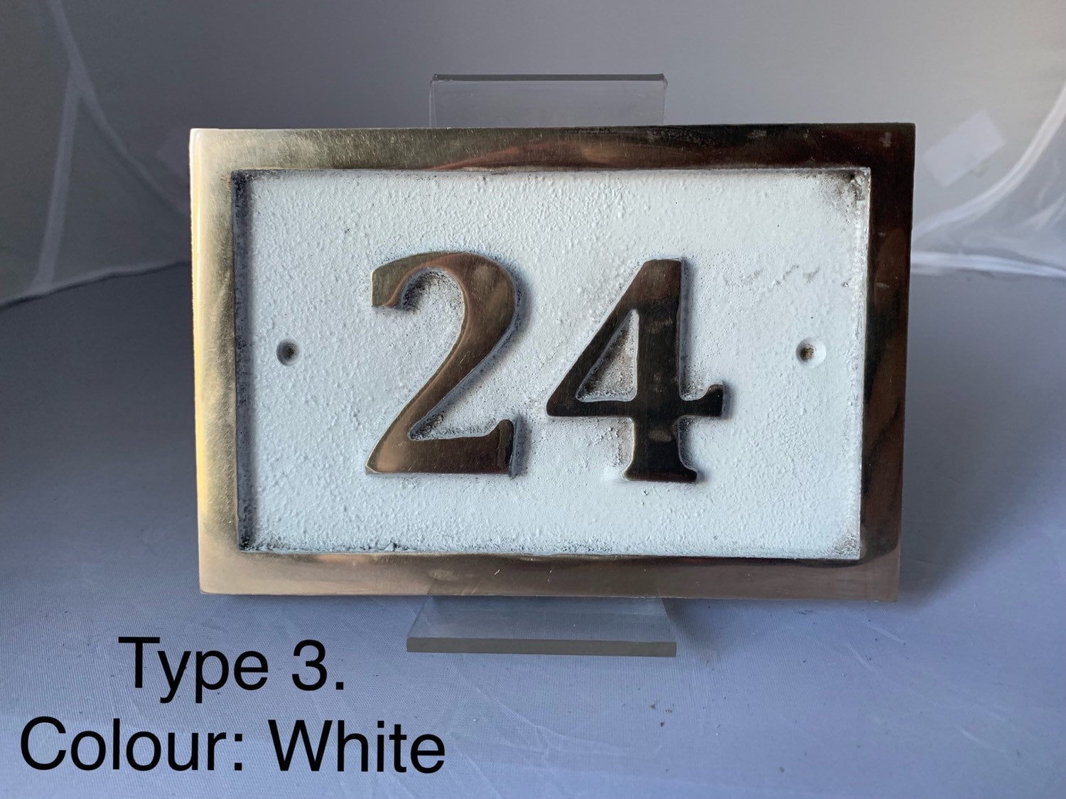 House Number Cast Bronze Various Colours Oval and Rectangular | Etsy