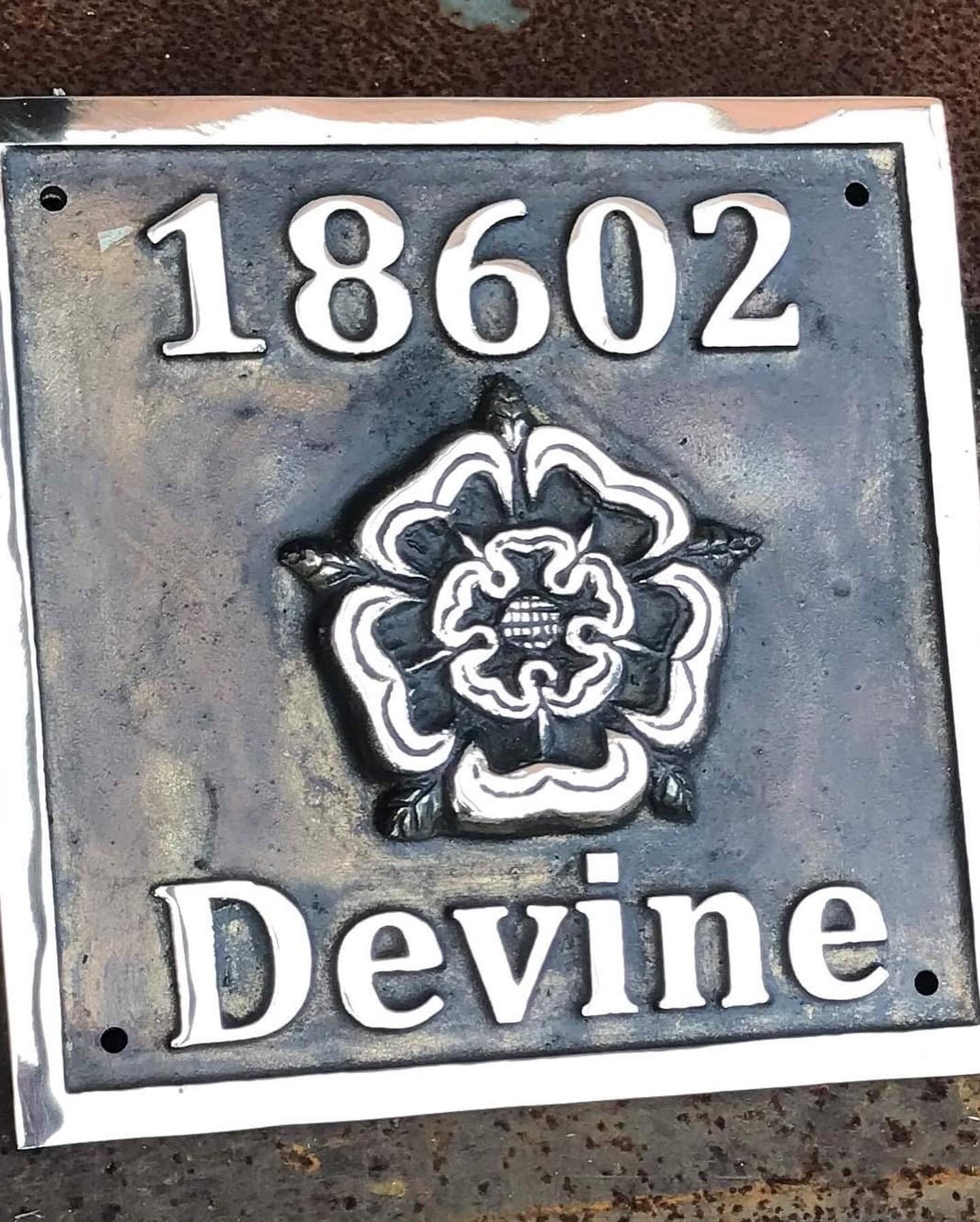 SOLID BRONZE Patina / Verdigris Tudor Rose House Door Address - Etsy