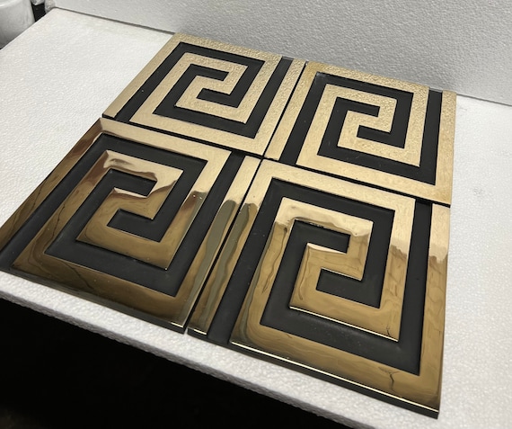 Solid Cast Bronze Greek Key Wall Tiles | Etsy