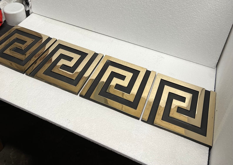 Solid Cast Bronze Greek Key Wall Tiles - Etsy