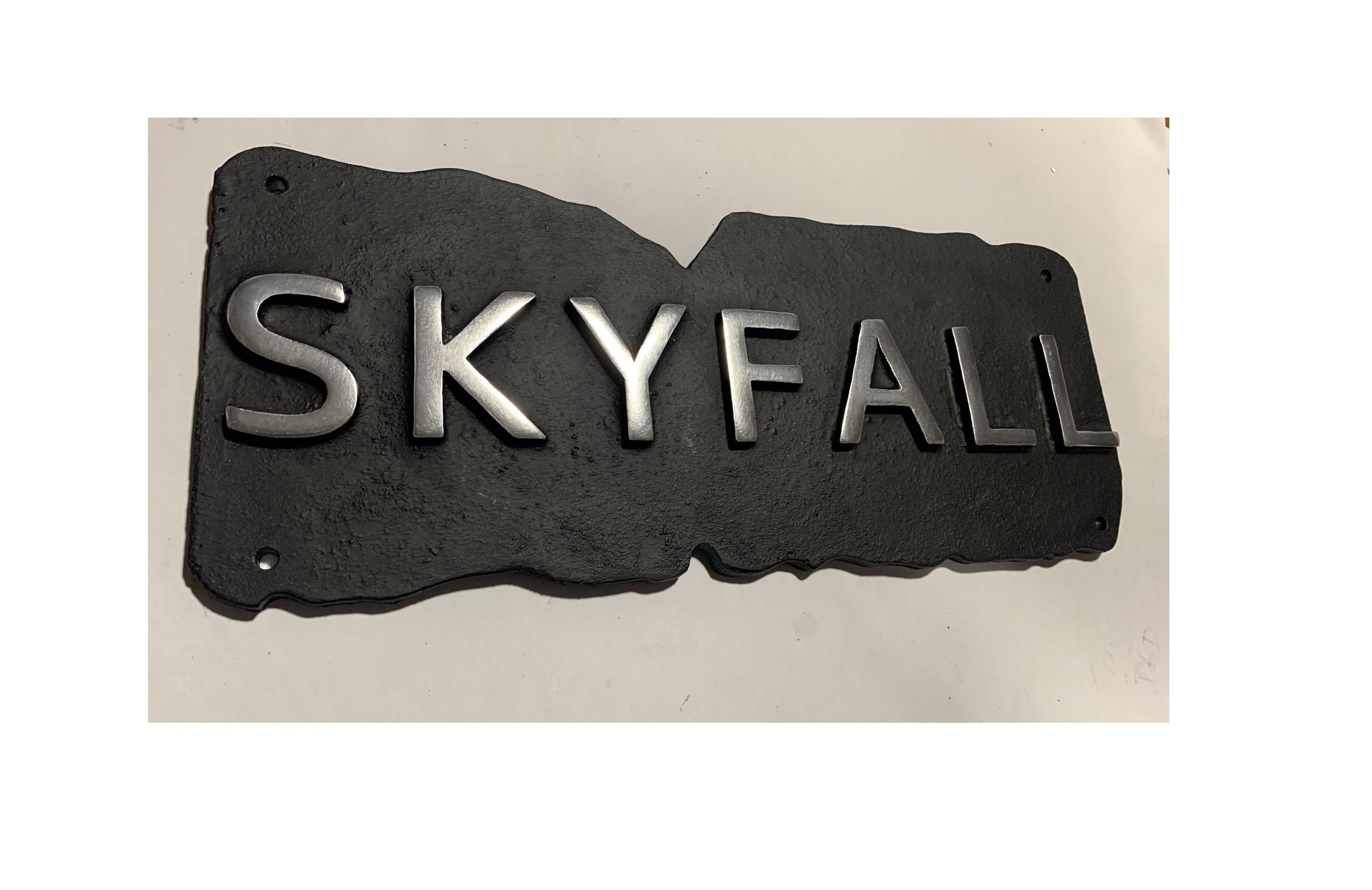 SKYFALL James Bond Style Hand Made Cast Aluminium House Sign - Etsy UK