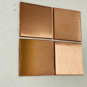 Brushed Copper Metal Square Wall Tiles - Etsy