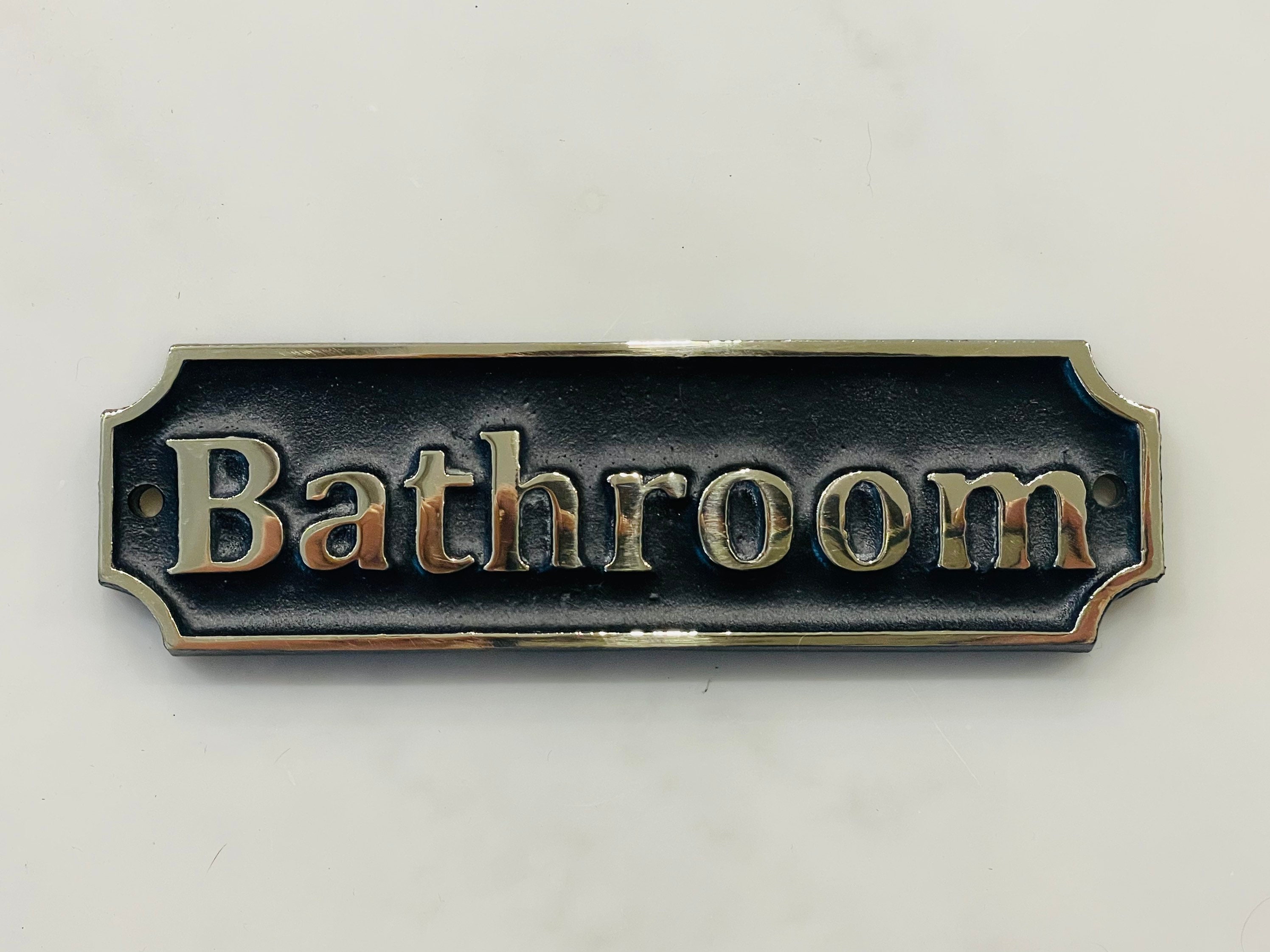 Gold Silver and Copper Bathroom Signs for Homes Hotels - Etsy UK