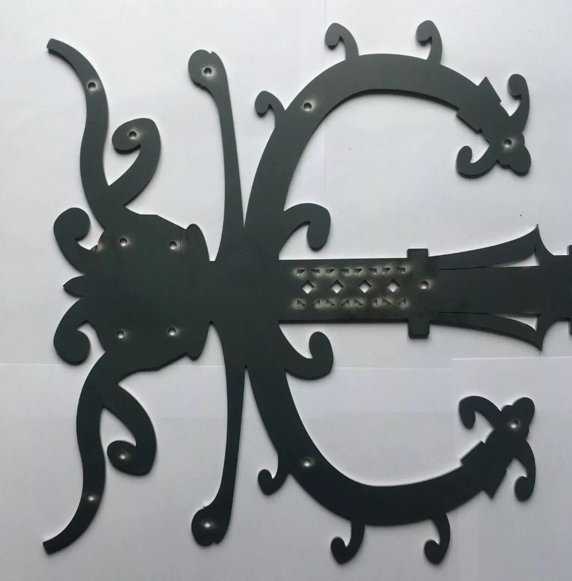 Decorative Iron Steel Saxon Style Gate Church Door Hinge Front Antique ...