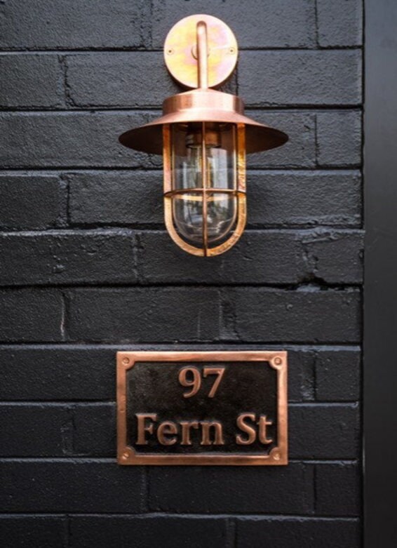 Cast Copper House Decorative Plaque Sign Any Text Any Font - Etsy UK