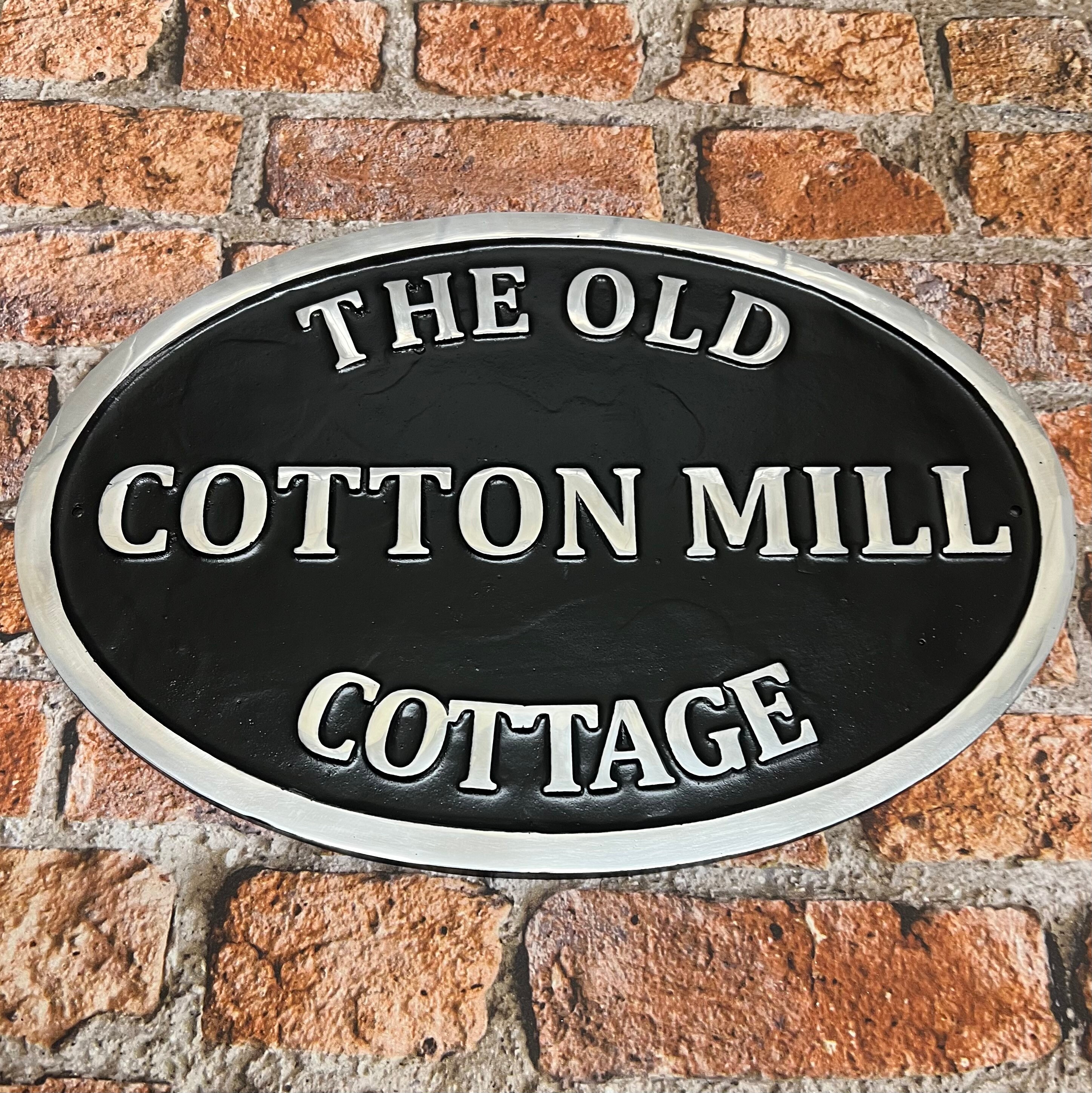 Extra Large House Name Cast Aluminium Metal Oval Door Address - Etsy UK