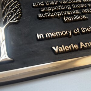 Bronze Memorial Plaque – Cast Metal Remembrance Sign – Personalised ...