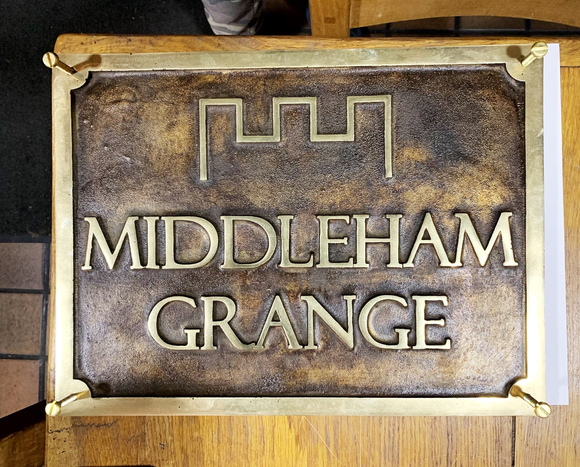 Cast Bronze Custom Made House Address Sign 40X 30CM Door | Etsy