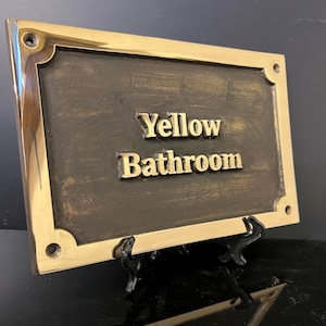 Hotel Room Name Signs. B&bs, Hotels, Manors, Luxury Bronze Plaques - Etsy