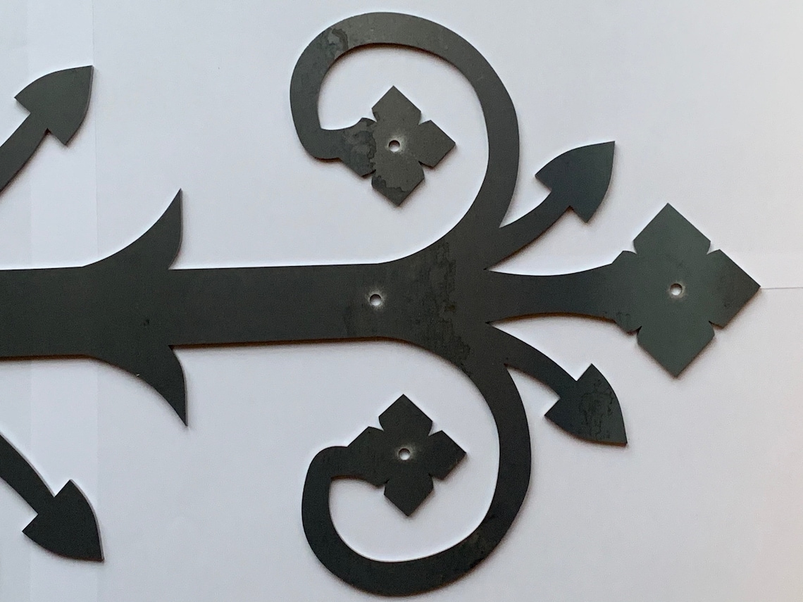 Priory Style Decorative Iron Steel Gate Church Door Hinge Front Antique ...