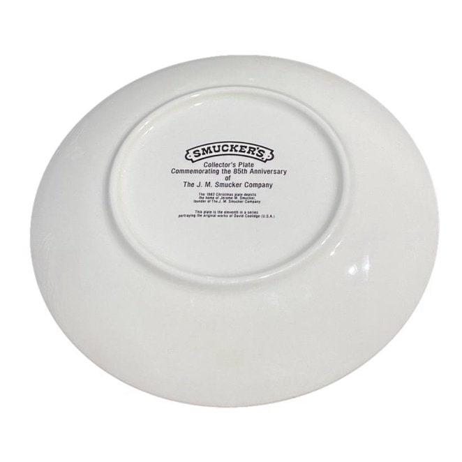 Smuckers Commemorative Christmas 1982 Collectors Plate - Etsy