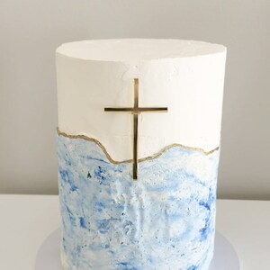 Religious Cross Cake Charm - Cake Decoration for Christening ...