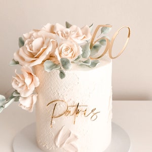 Personalised Name Cake Charm & Age Topper - Etsy