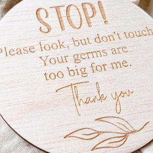 Do Not Touch Buggy Pram Sign / Baby Pram Germs Disc / New Baby Gift - Etsy