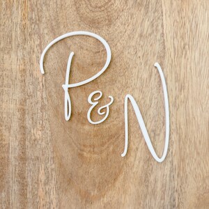 Custom Wedding Cake Initials Charm - Etsy
