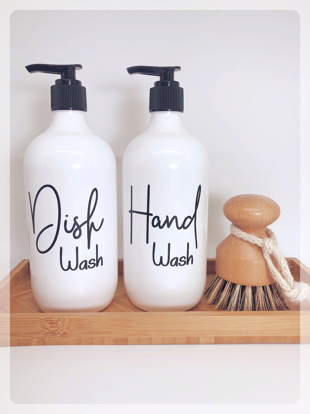 1 X Personalised Bottle Label - Hand Wash, Dish Wash, Hand Lotion ...
