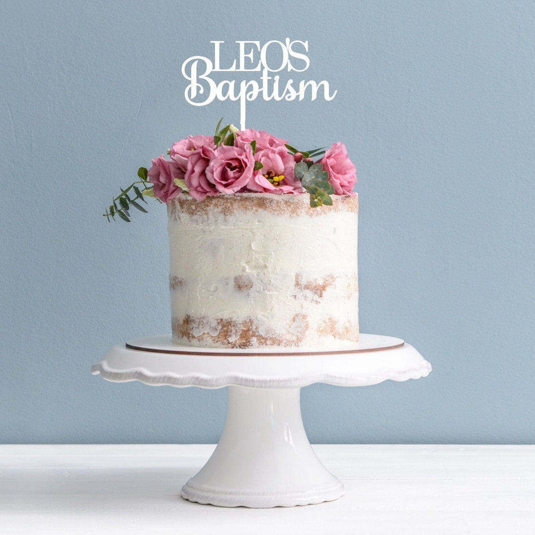 Personalised Religious Cake Topper - Customised Name Cake Topper - Cake ...