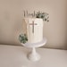 Christening Cake Topper - Name Cake Topper With Separate Cross Cake ...