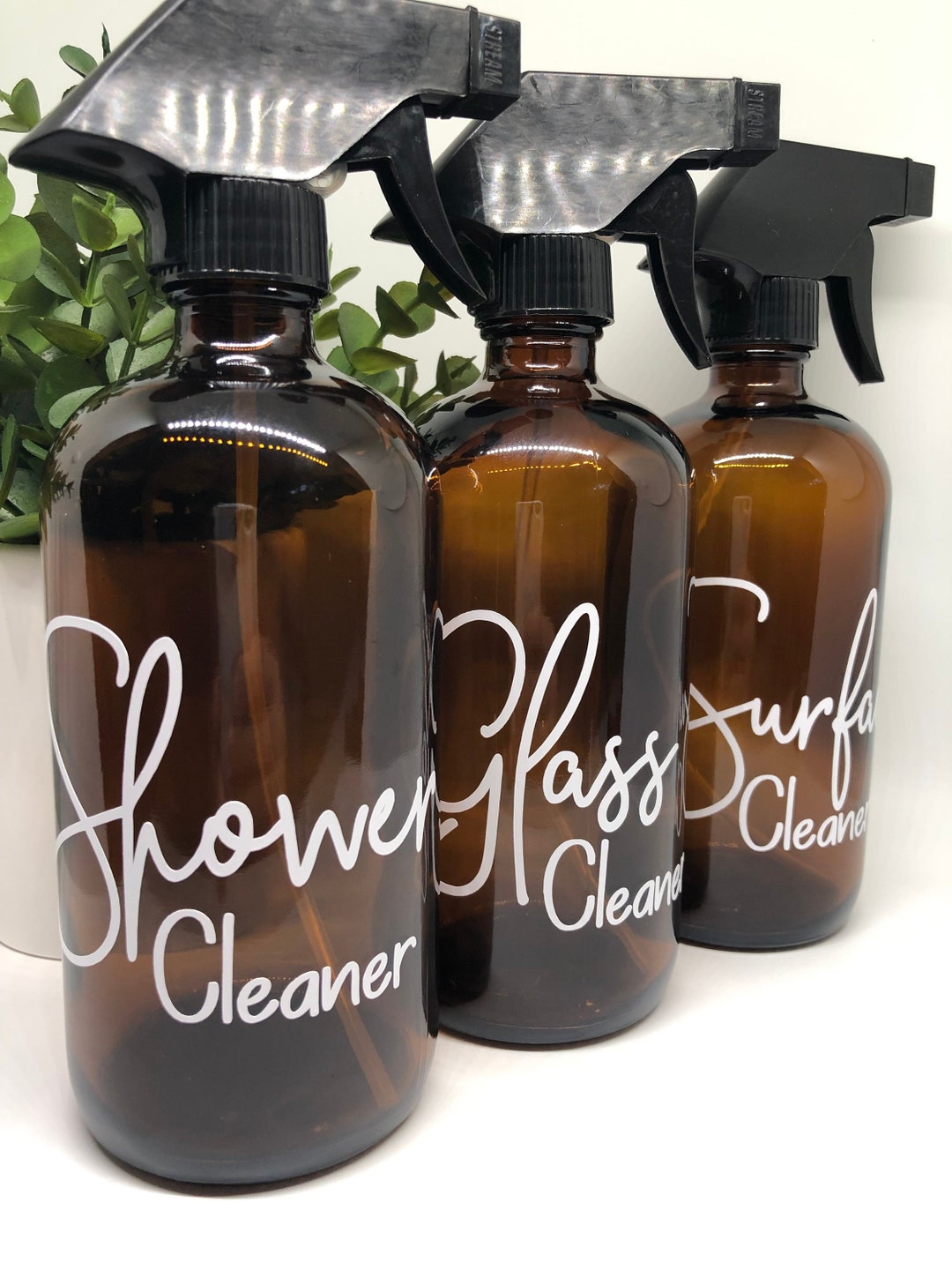 Customised Cleaning Bottle Labels // Bathroom, Kitchen, Glass, Stain ...