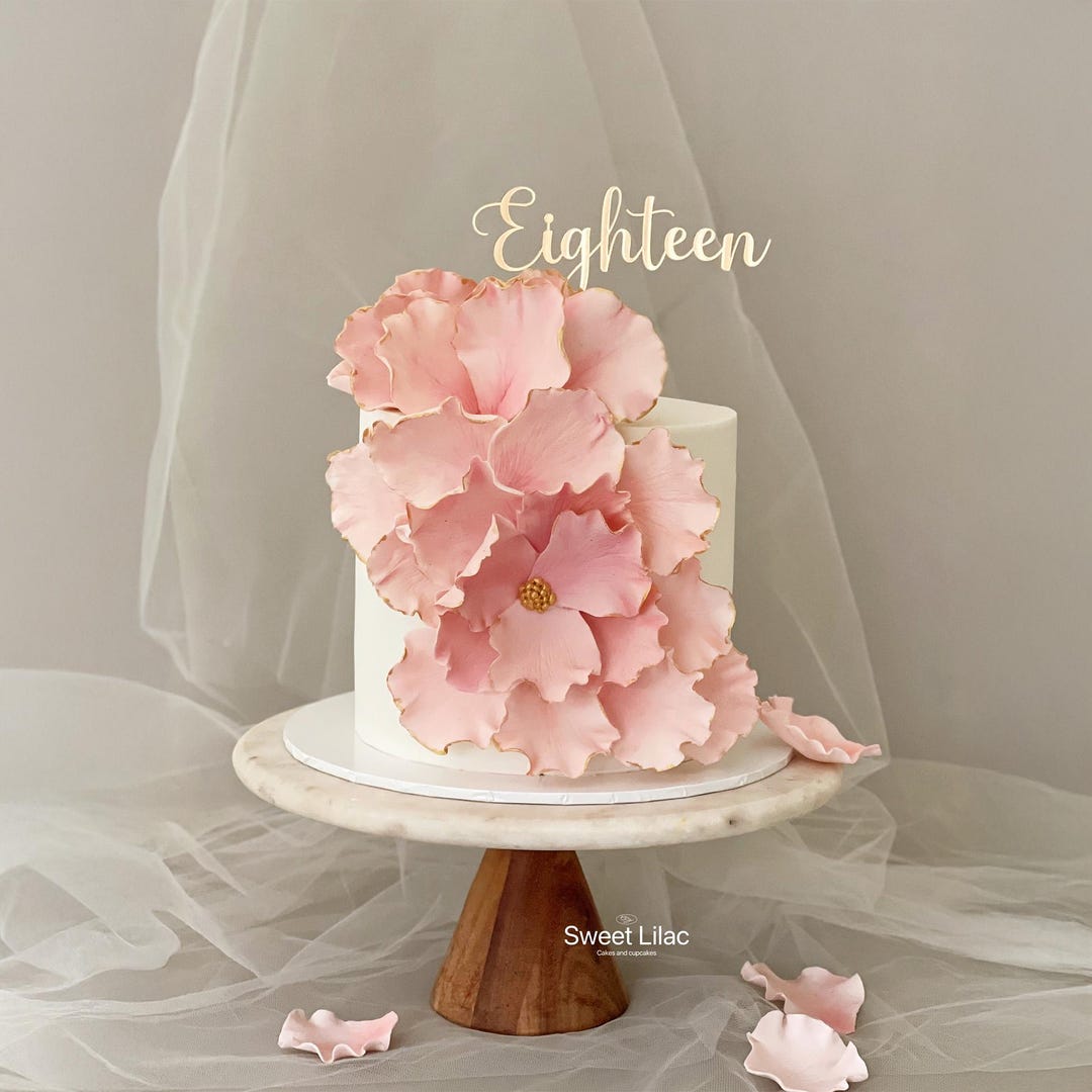 Custom Age Cake Topper With Name & Age | Birthday Cake Decoration - Etsy