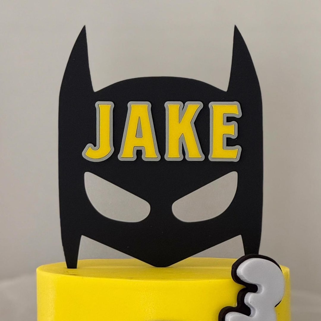Personalised Mask Cake Topper - Etsy