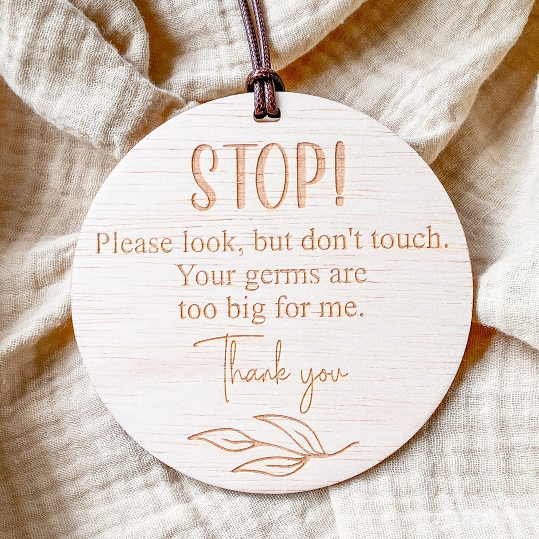 Do Not Touch Buggy Pram Sign / Baby Pram Germs Disc / New Baby Gift - Etsy
