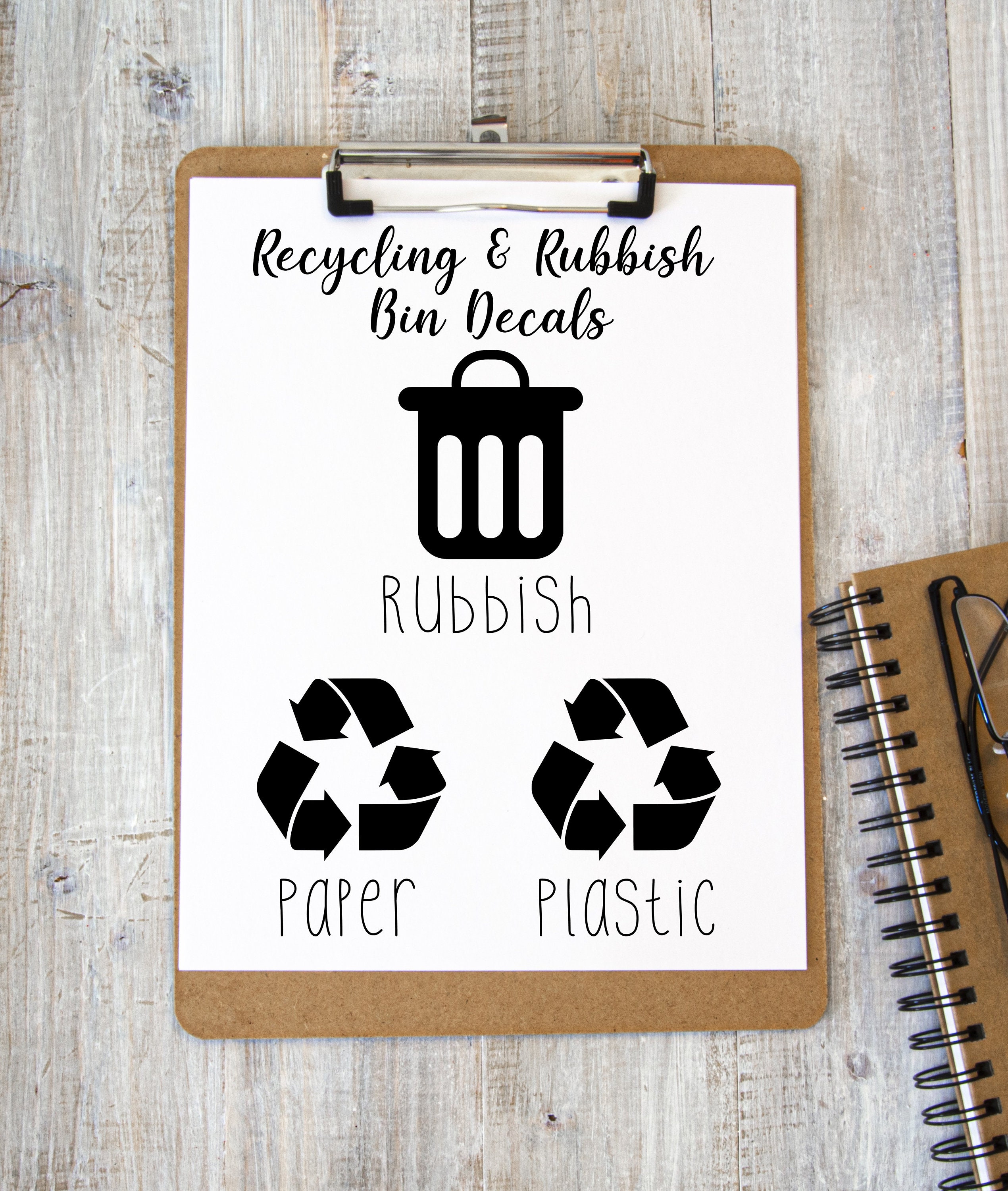 Bin Labels Rubbish Recycling Garbage Decals - Etsy