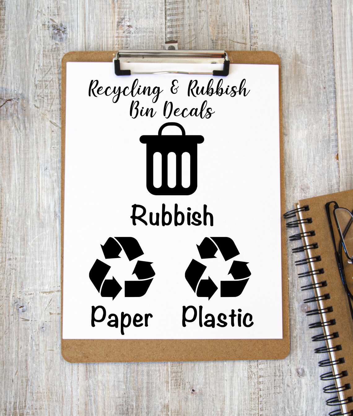 Bin Labels Rubbish Recycling Garbage Decals | Etsy