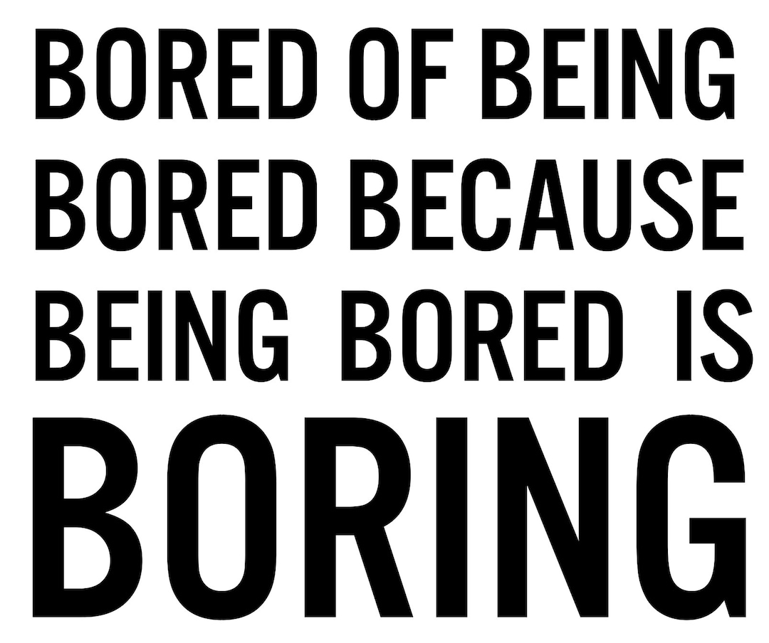 Boring Vinyl Decal Sticker / Die Cut - Etsy