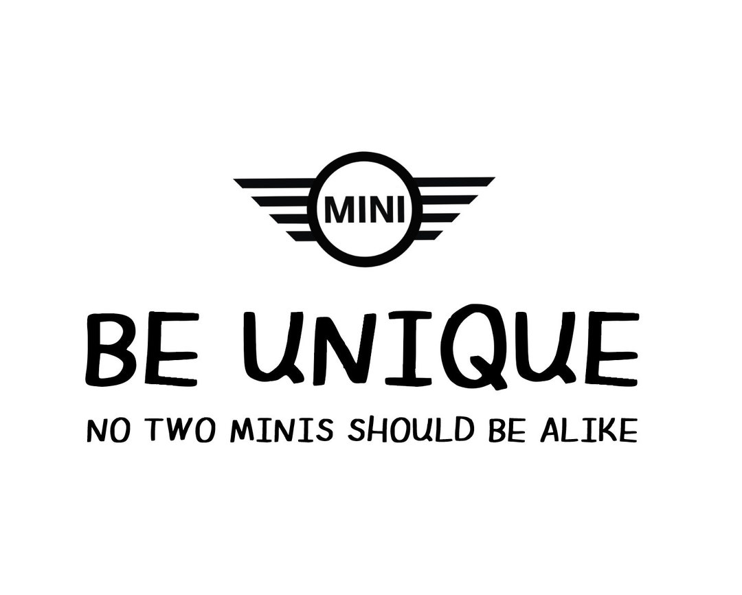 Mini Cooper Logo and Mini Rules Vinyl Decal Sticker / Die Cut - Etsy